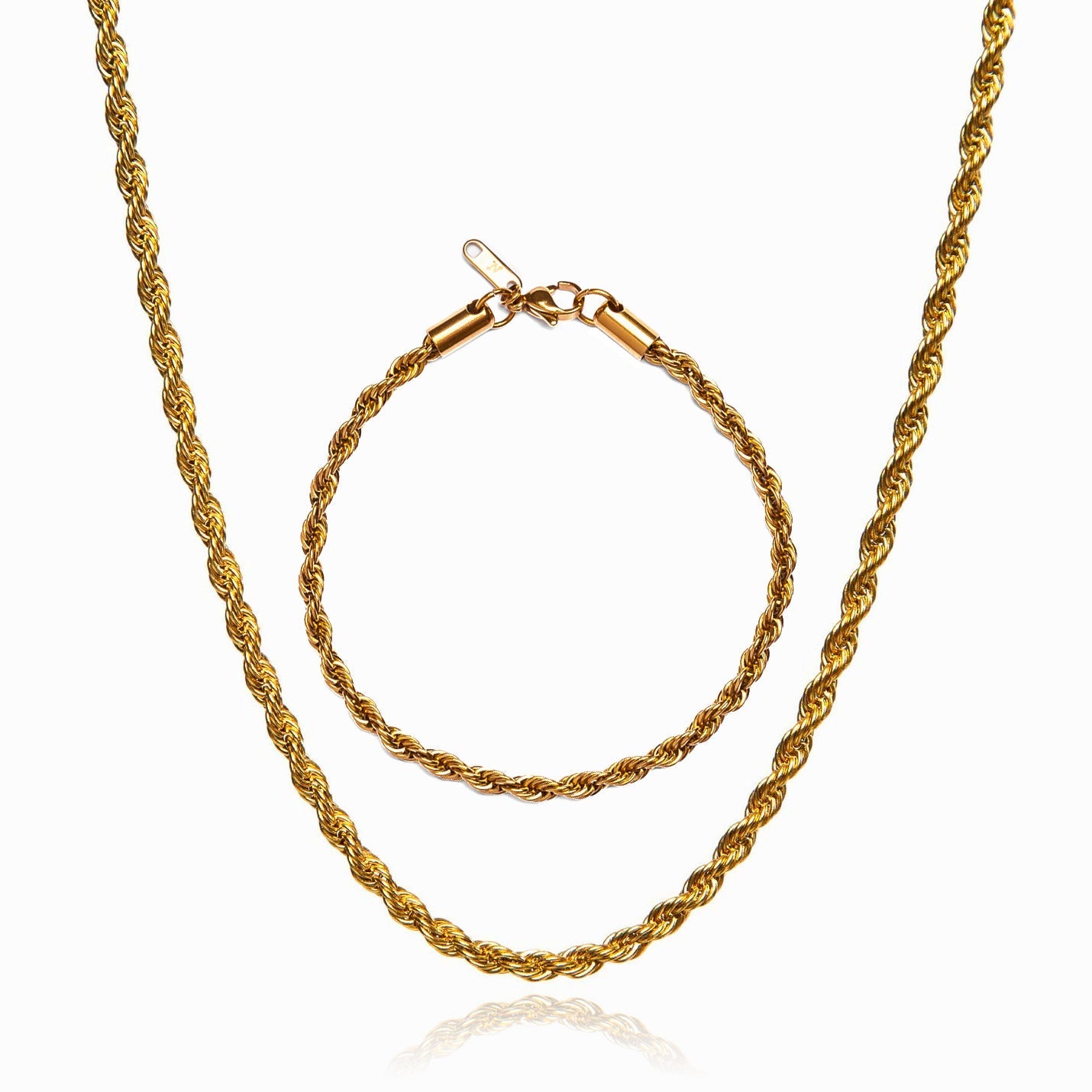 Gold Necklace and Bracelet Set – KOHLMANN - Berlin